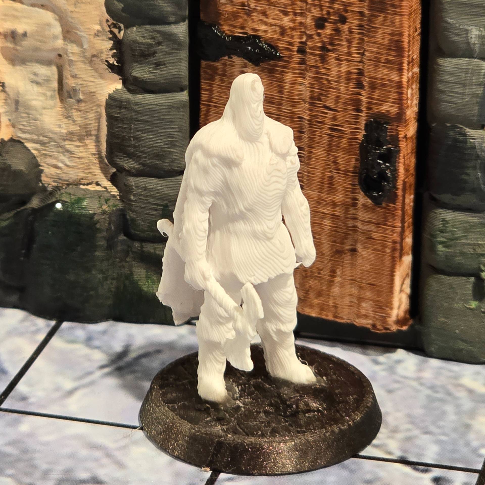 3D Druck Dateien | 3MF Datei | Barbarian Fighter RPG Miniature ...