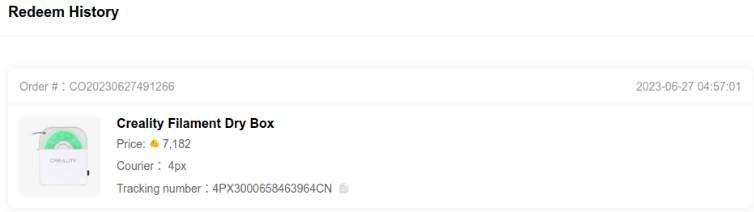 Hi, [%6839402488], [%2443000667] I redeemed in the Creality Cloud gift ...