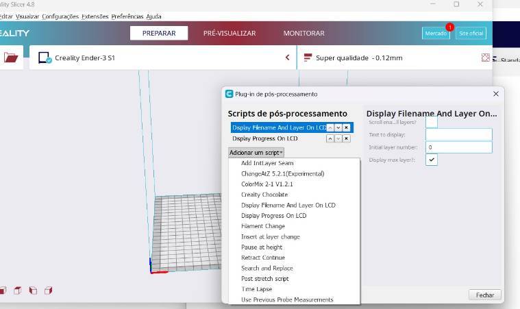 I use the Creality Slicer version 4.8 and recentily I bought a Sonic Pad, but whe i click in ...
