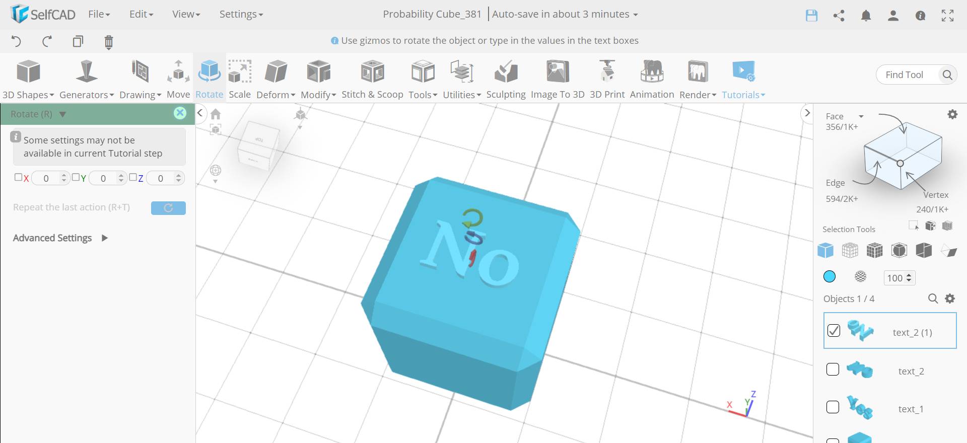 3D PROBABILITY CUBE