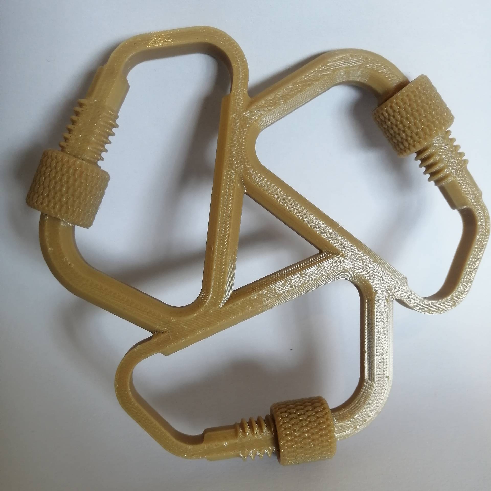 3D Printer Files | 3MF File | Triple Carabiner with Threaded Latch ...