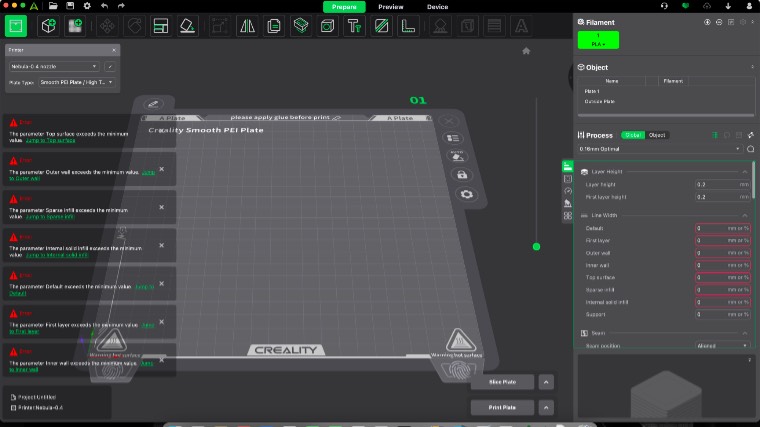 Import Orca Profiles | Creality Cloud