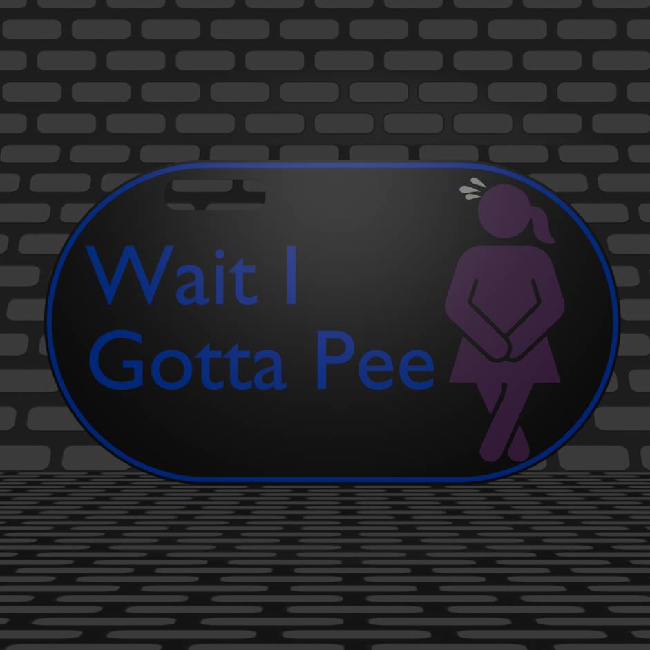3D Printer Files | 3MF File | "Wait I Gotta Pee" Funny Keychain ...