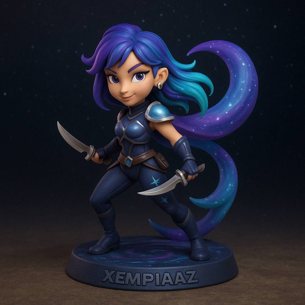 Characters & Creatures STL Download - LYSA – The Nebula Dancer - event ...