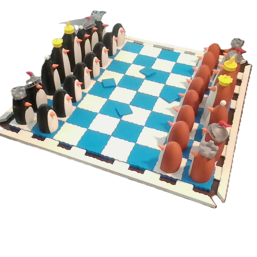 3D Printer Files | 3MF File | Penguin Chess Set | Creality Cloud