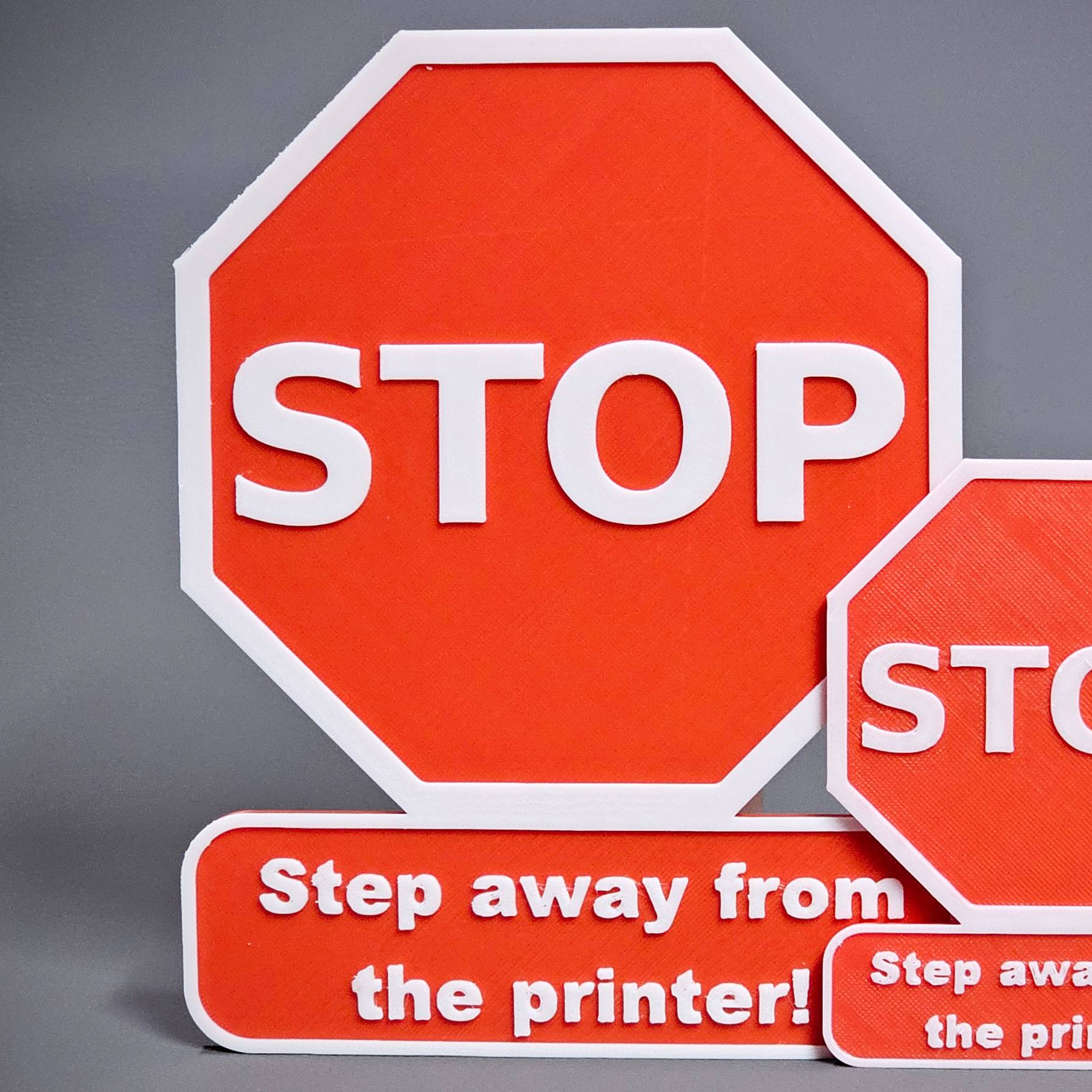 3D Printer Files | 3MF File | STOP - Step Away! | Creality Cloud