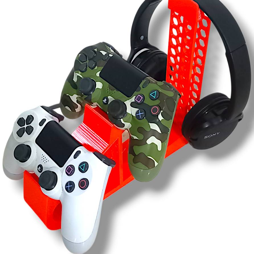 3D Printer Files | 3MF File | Doble joystick remote holder with headset ...