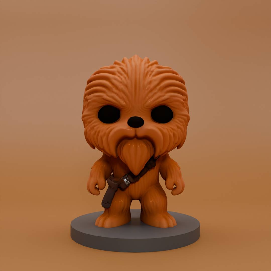 Characters & Creatures STL Download - Chewbacca chibiby ipdesignoo8