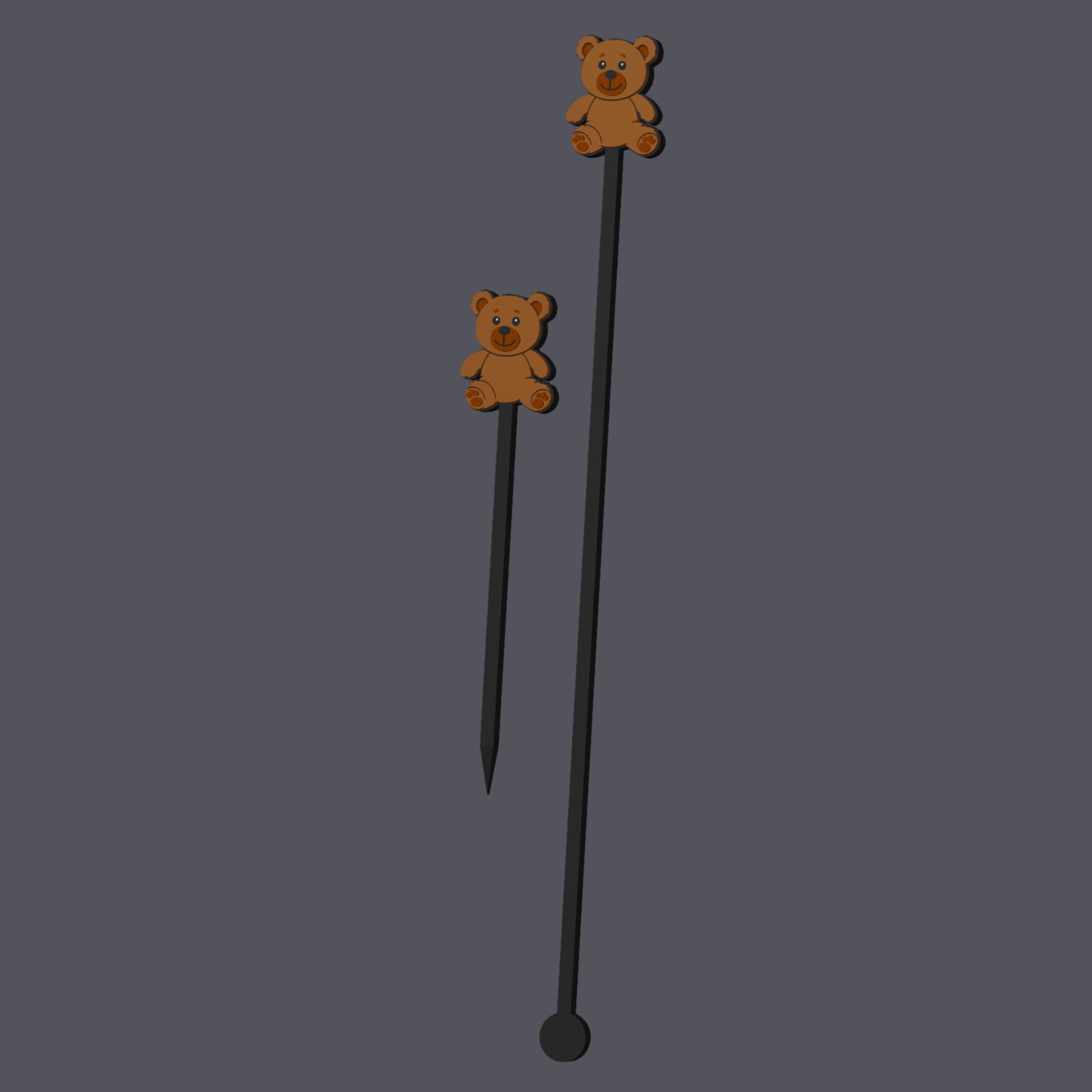 Home Decorations & Ornaments STL Download - Teddy Bear - Cocktailset ...