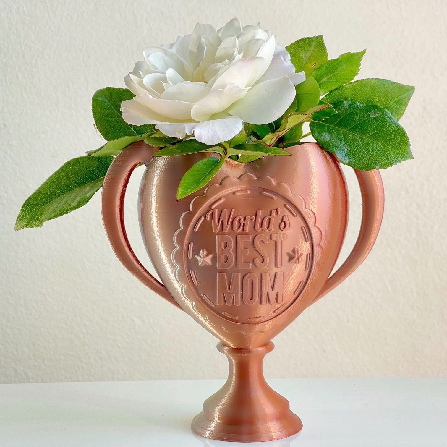 3D Printer Files | 3MF File | WORLD'S BEST MOM TROPHY! (NO SUPPORTS/NO ...