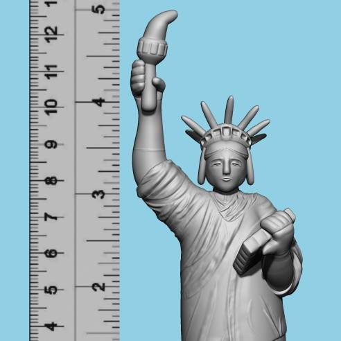 Sculptures & Artworks STL Download - statue of liberty (better call ...