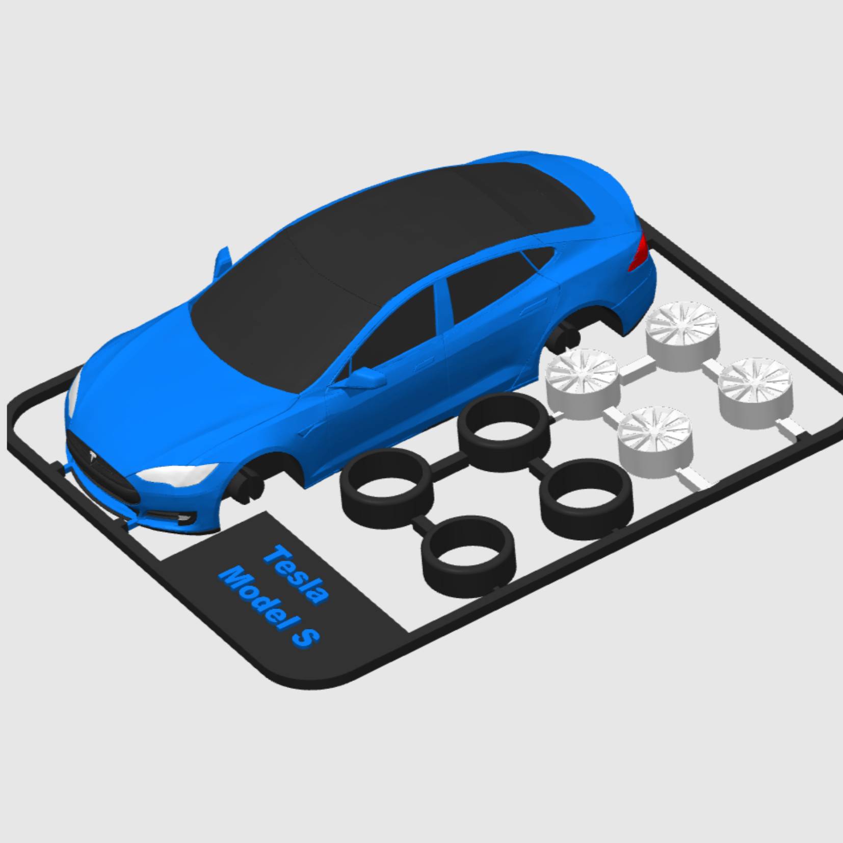 3D Printer Files | 3MF File | Tesla model S Kit Card | Creality Cloud