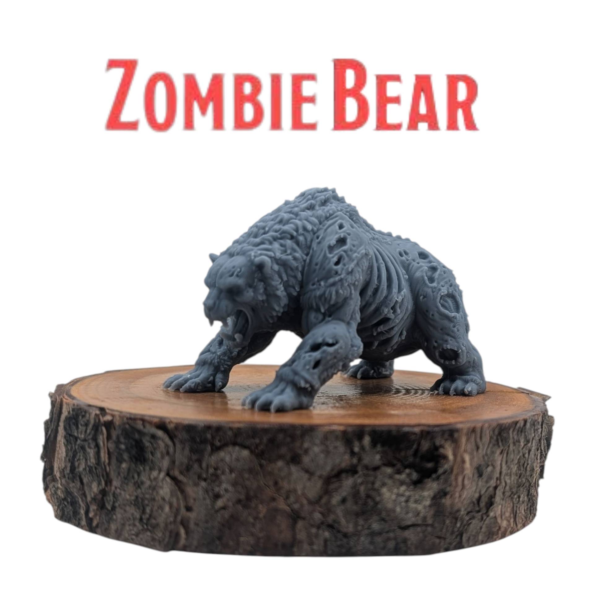 3D Printer Files | 3MF File | DnD TTRPG Zombie Bear Miniature ...