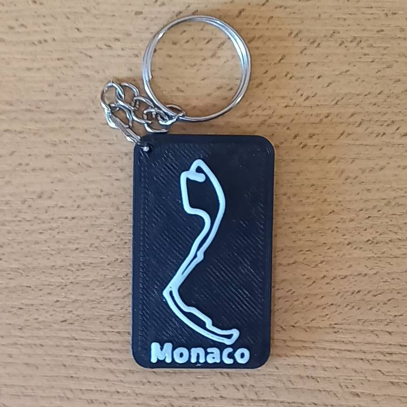 Archivos de impresora 3D | Archivo 3MF | MONACO Circuit keychain ...