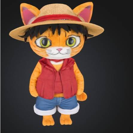 Free Sculptures & Artworks STL Download - Cat Luffyby TMG252