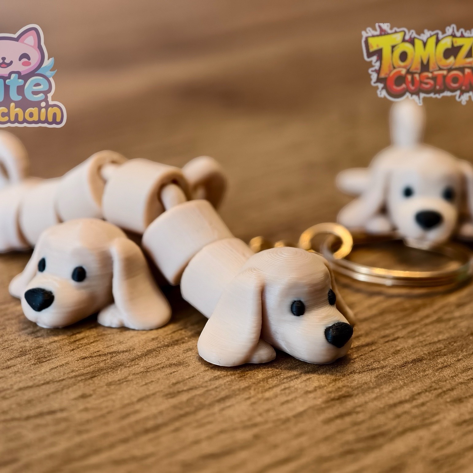 3D Printer Files | 3MF File | Cute Dog Keychain – Long Edition ...