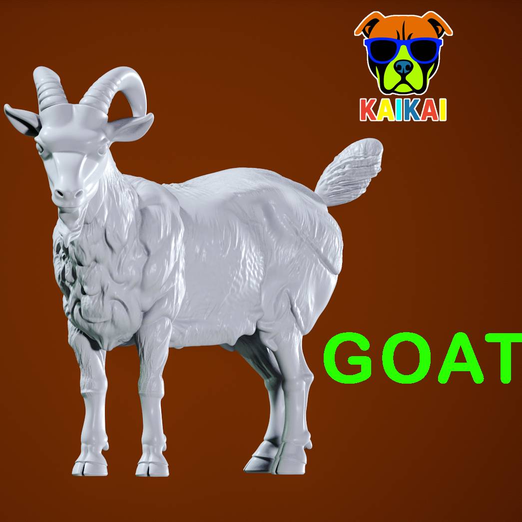 Characters & Creatures STL Download - Mountain goat Bovidae model - 3D ...