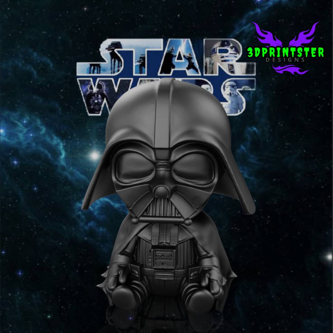 3D Printer Files | 3MF File | Mini Darth Vader Sitting | Creality Cloud