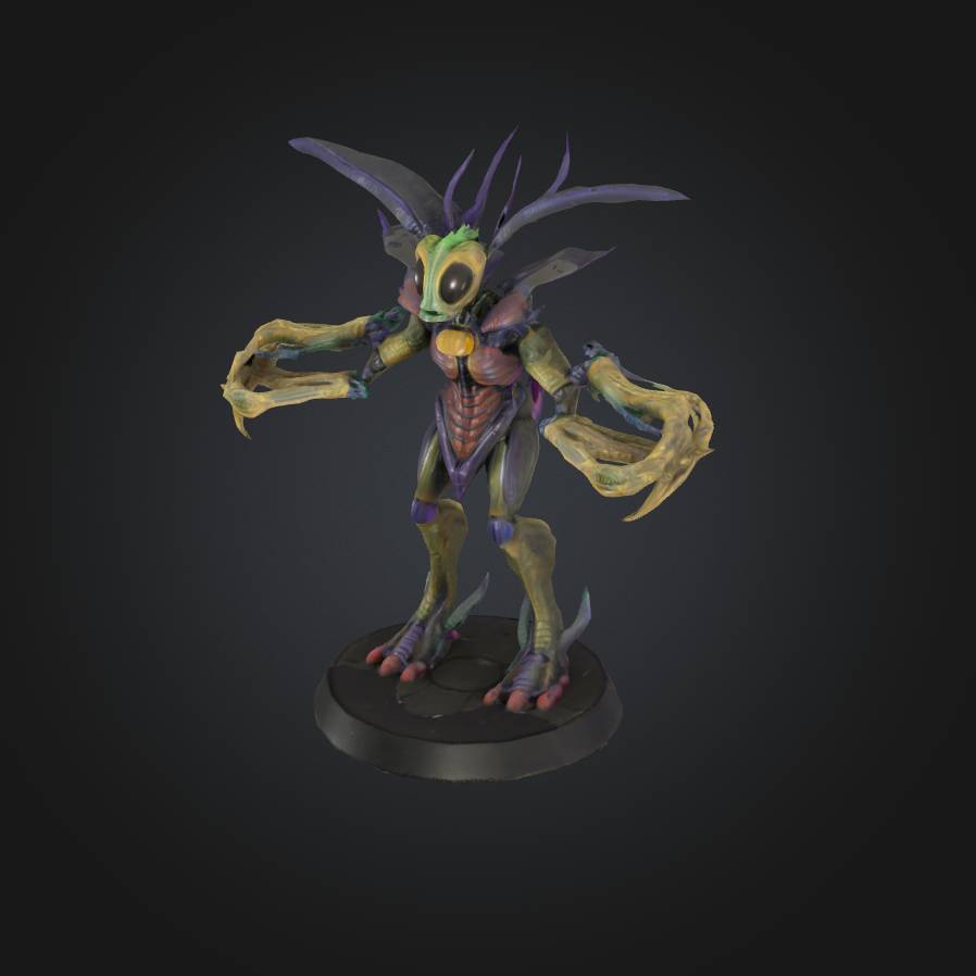 Characters & Creatures STL Download - alien warrior invader game rpgby ...