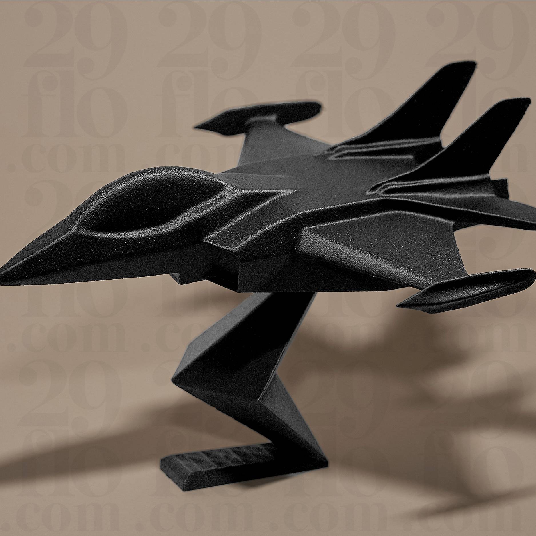 3D Printer Files | 3MF File | Jet Plane with Stand | Creality Cloud