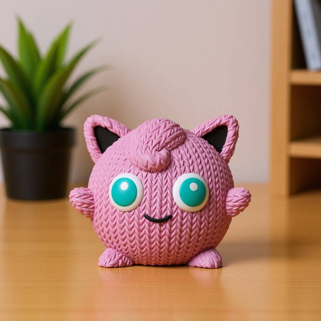 Characters & Creatures STL Download - Jigglypuff Knitted - Crochet - No ...