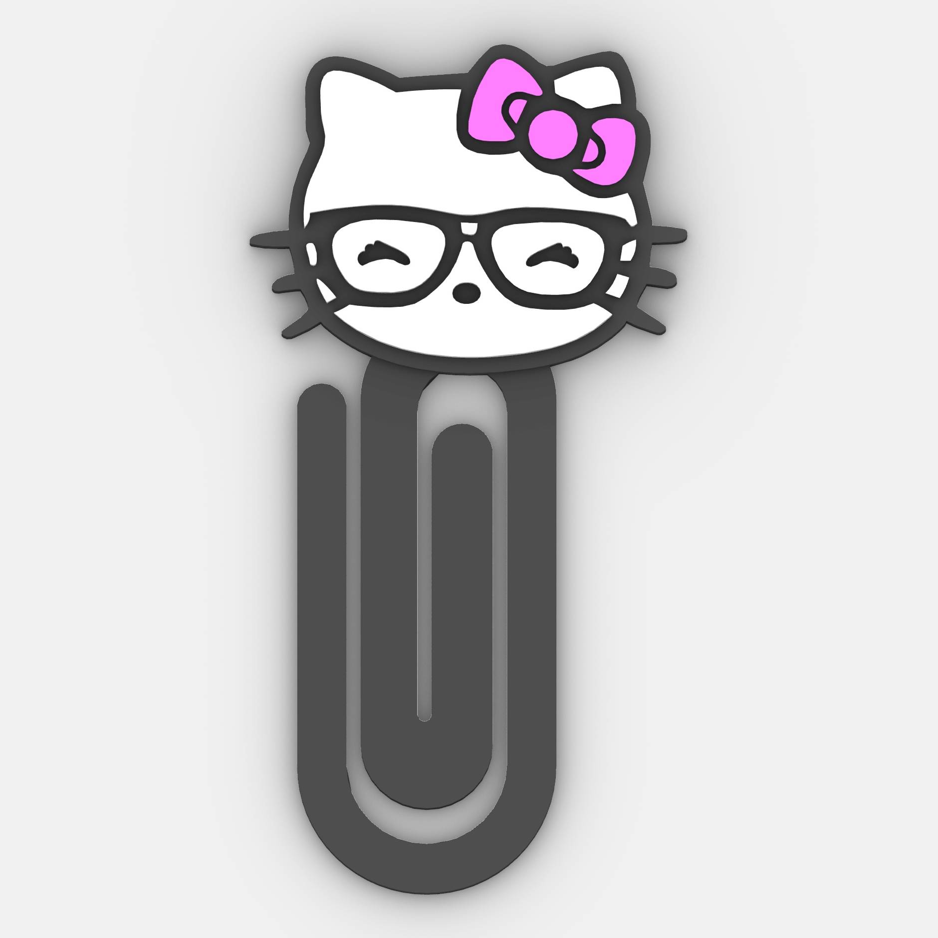 Stationery & Learning Tools STL Download - hello kitty with Glasses ...