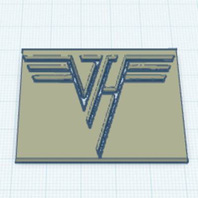 Free Home Decorations & Ornaments STL Download - van halen logo FREE!by ...