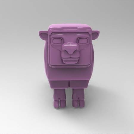 3D Printer Files | 3MF File | Pink Sheep Statue Any Scale Figure ...