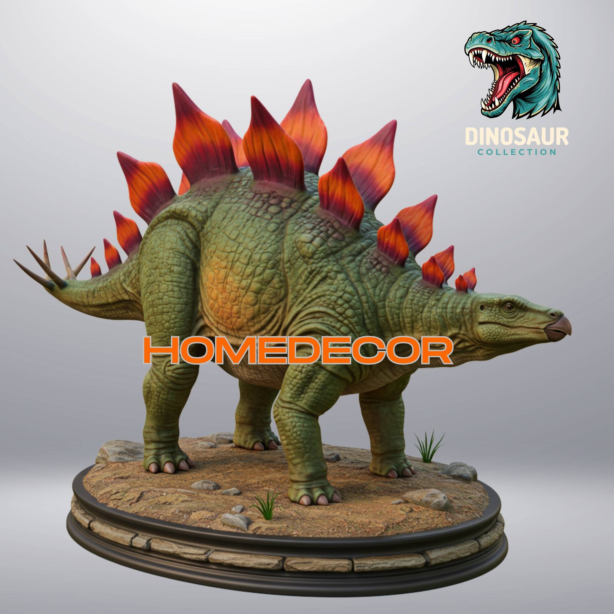 3D Printer Files | 3MF File | Stegosaurus Dinosaur | Creality Cloud