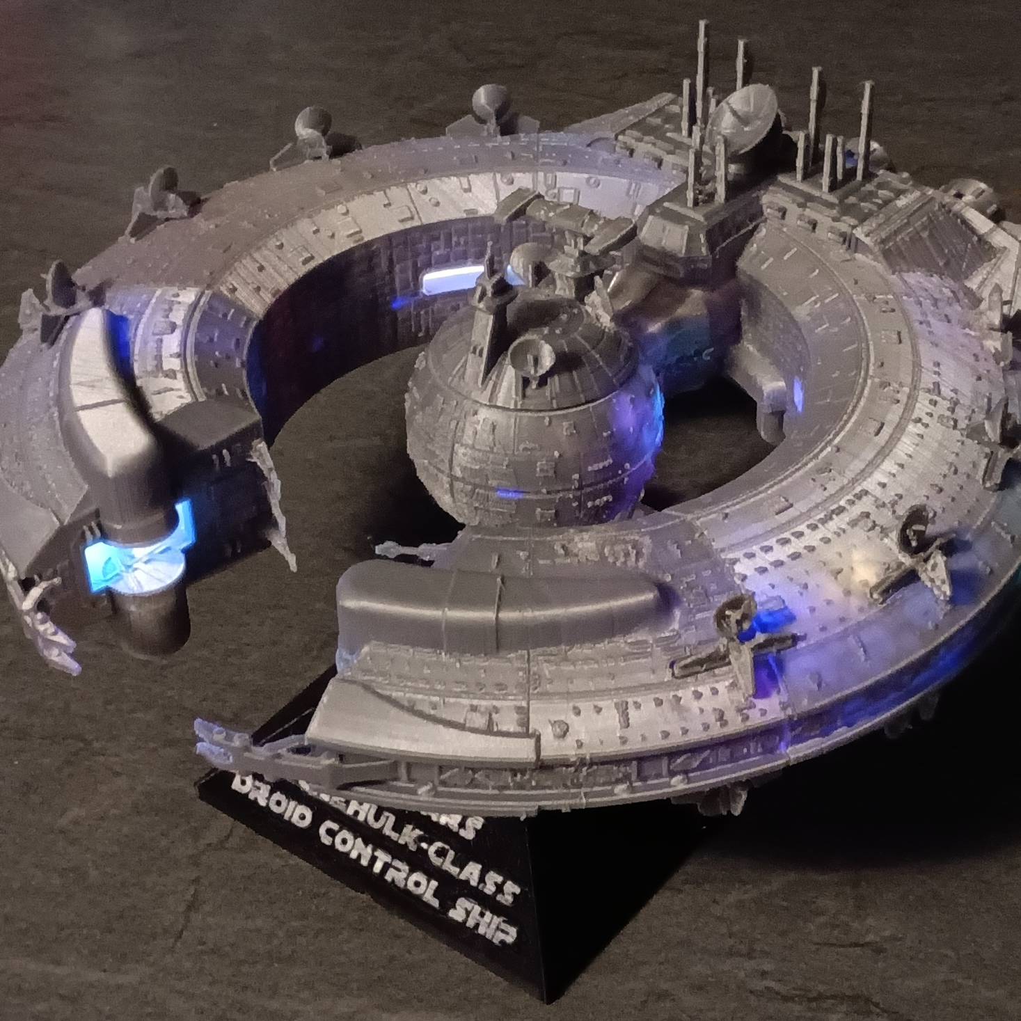 3D Printer Files | 3MF File | Starwars Lucrehulk Starship (Night Light ...