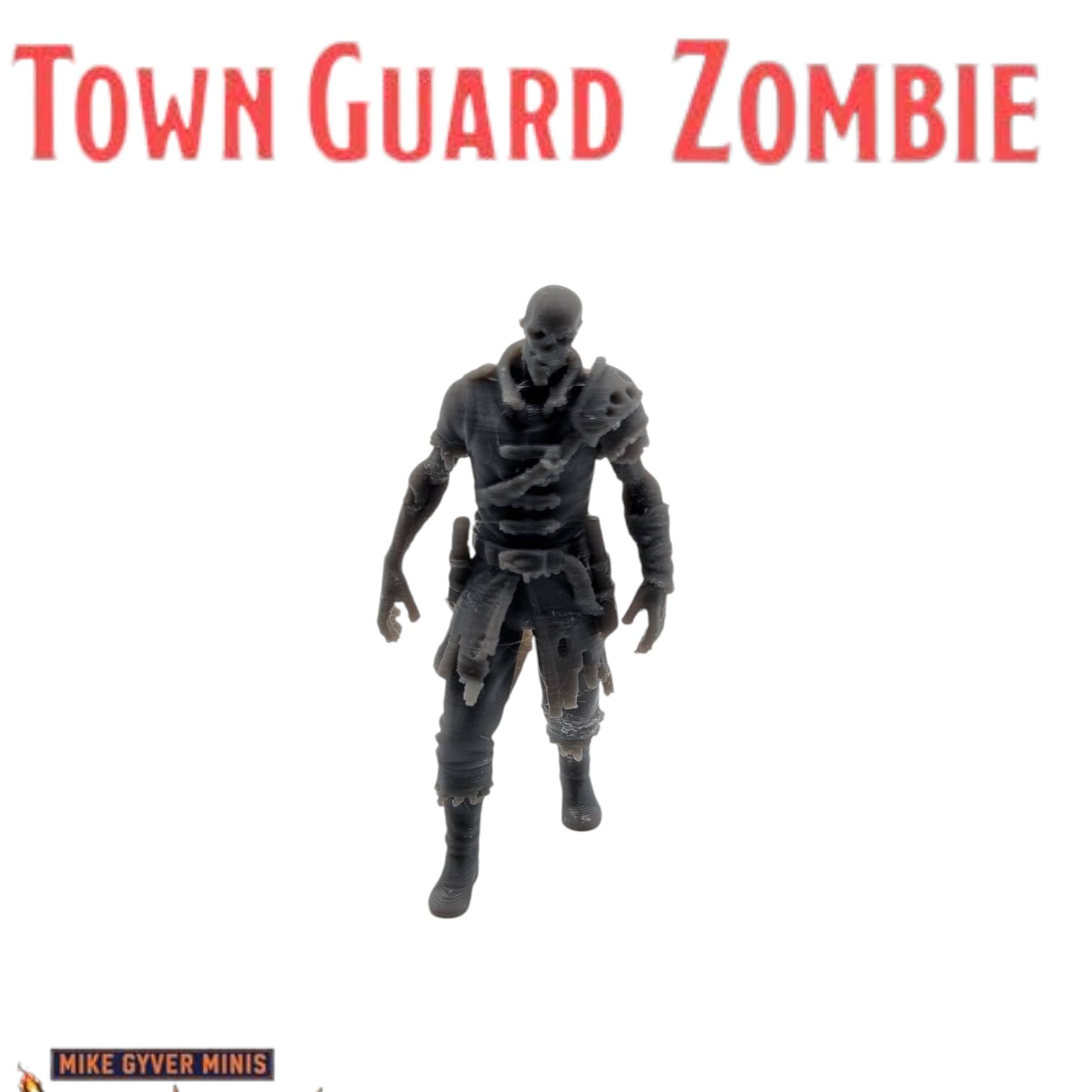 3D Printer Files | 3MF File | DnD TTRPG Town Guard Zombie Miniature ...