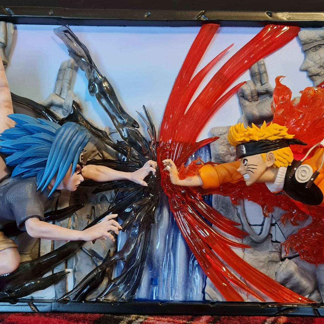 Characters Creatures Stl Download Naruto Vs Sasuke Fighting Wall