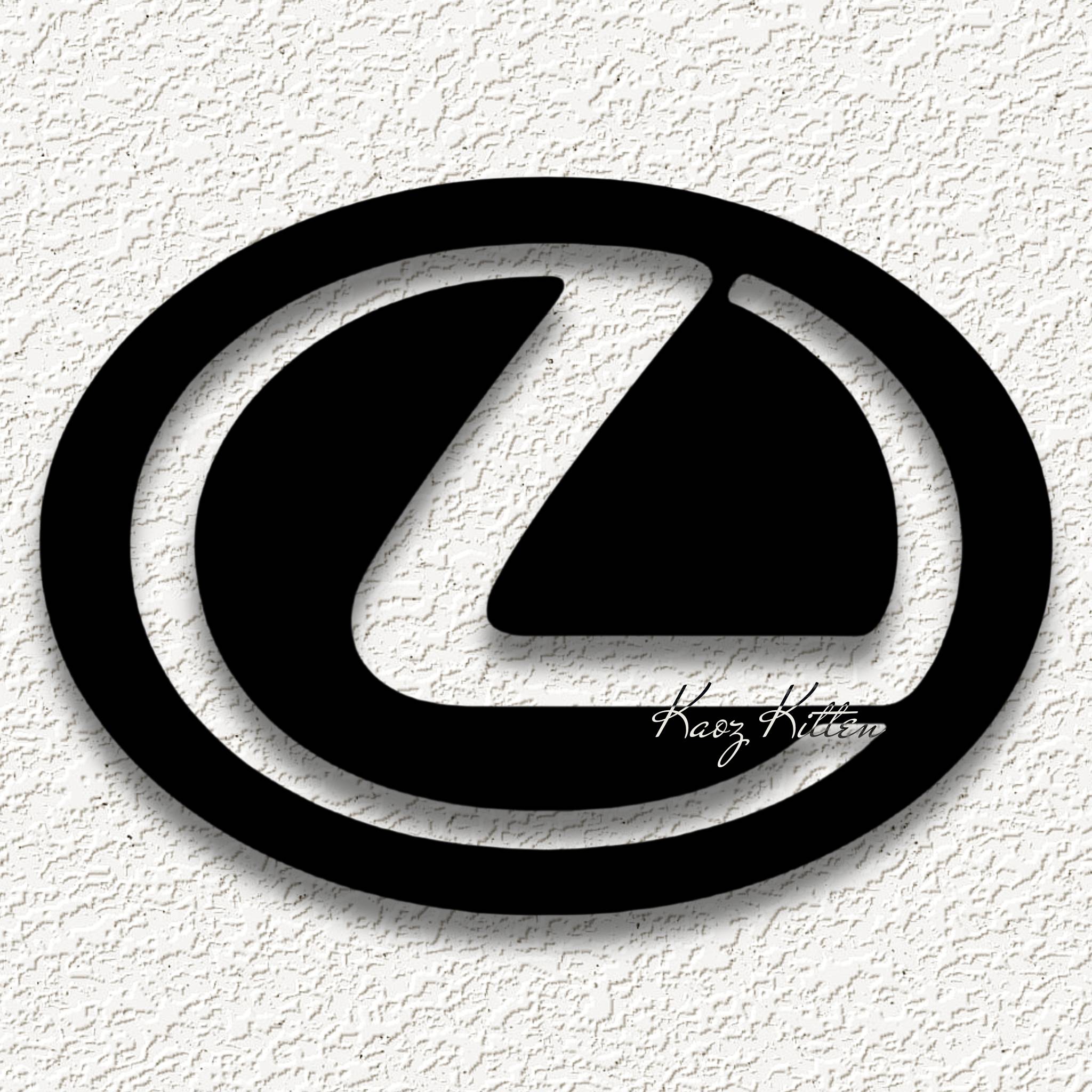 雕塑与艺术品STL下载 - lexus emblem car logo wall art home decor - Kaoz Kitten