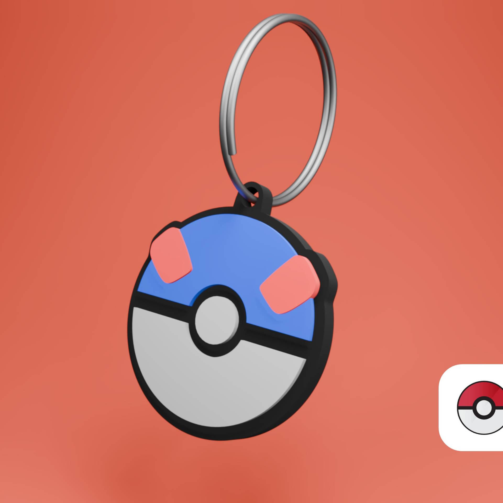 3D Printer Files | 3MF File | Great Ball | Pokemon Keychain Series ...