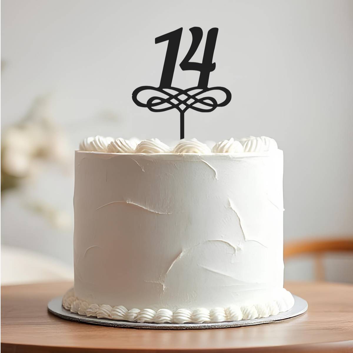 Home Decorations & Ornaments STL Download - Fourteen Cake Topperby OALPO