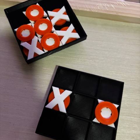 Free Board Games & Card Games STL Download - Travel Tic Tac Toe ...