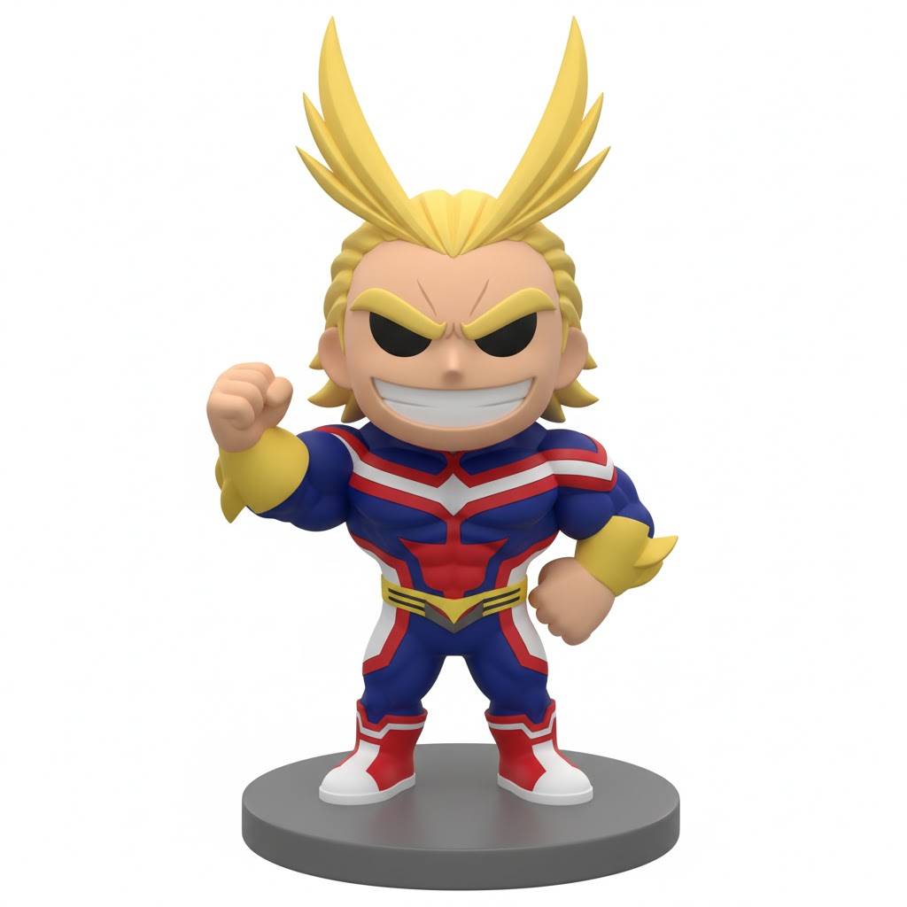 3D Printer Files | 3MF File | All Might Chibi - Boku no hero | Creality ...