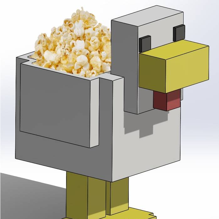 3D Printer Files | 3MF File | Palomera Popcorn Chicken Minecraft ...