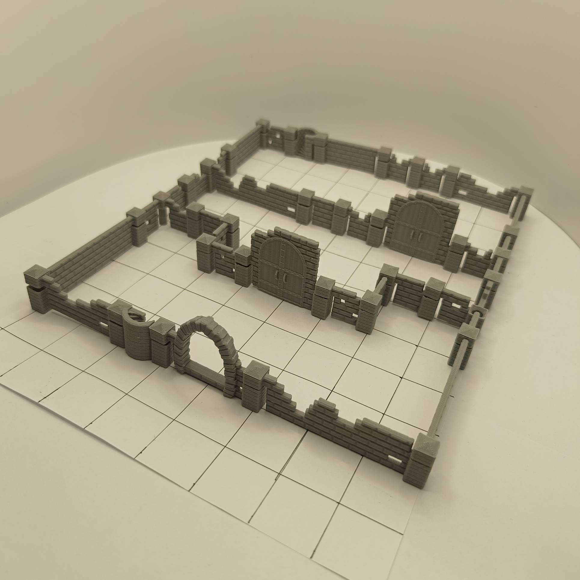 3D Printer Files | 3MF File | DnD terrain (walls, stairs, doors and ...