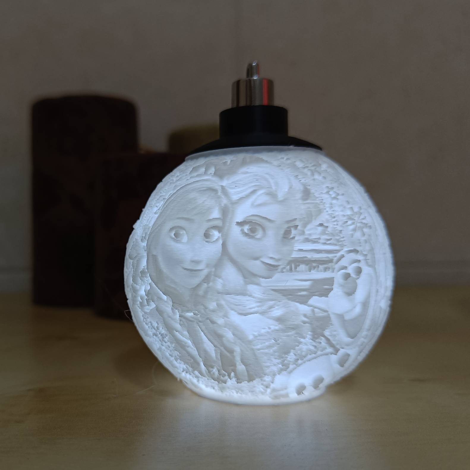 3D Printer Files | 3MF File | Frozen Lithophane Christmas Ball ...