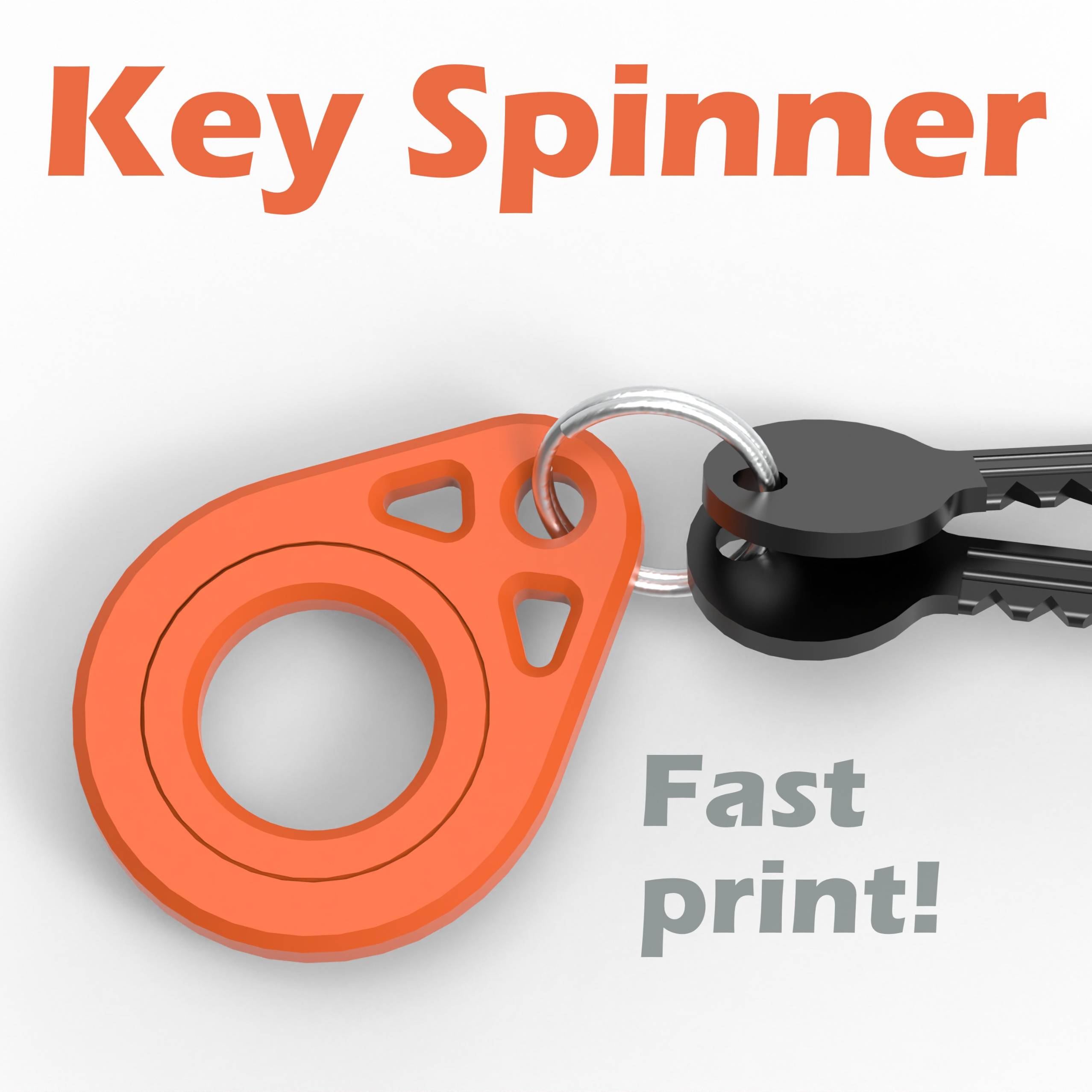 3D Printer Files | 3MF File | Keychain Spinner | Creality Cloud