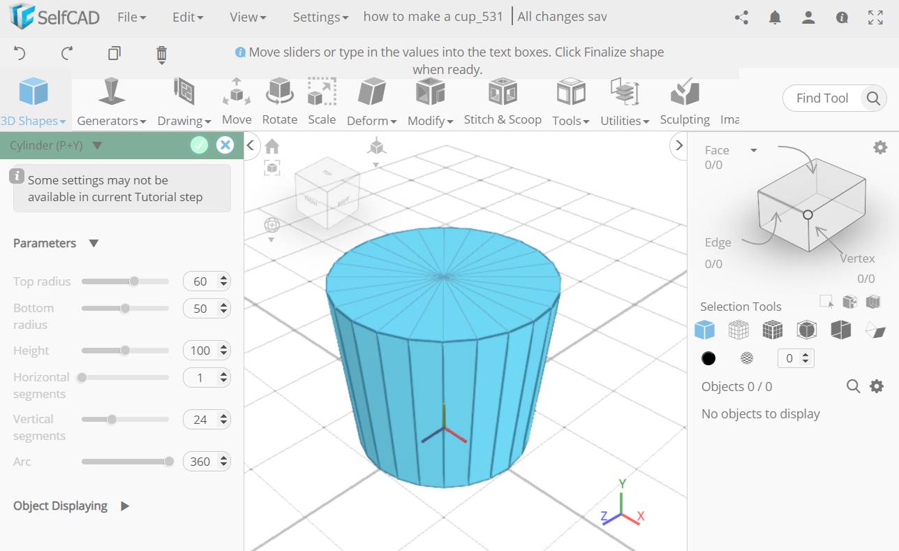 HOW TO CREATE A 3D CUP