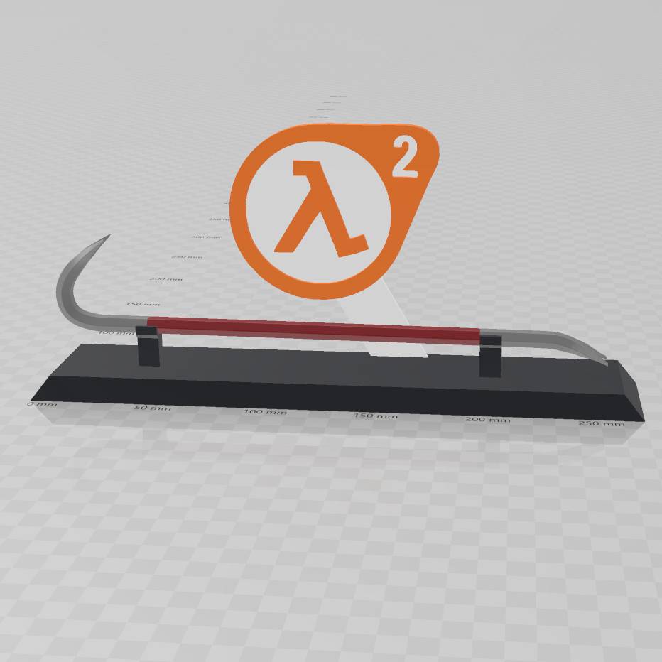3D Printer Files | 3MF File | Half life crowbar display | Creality Cloud