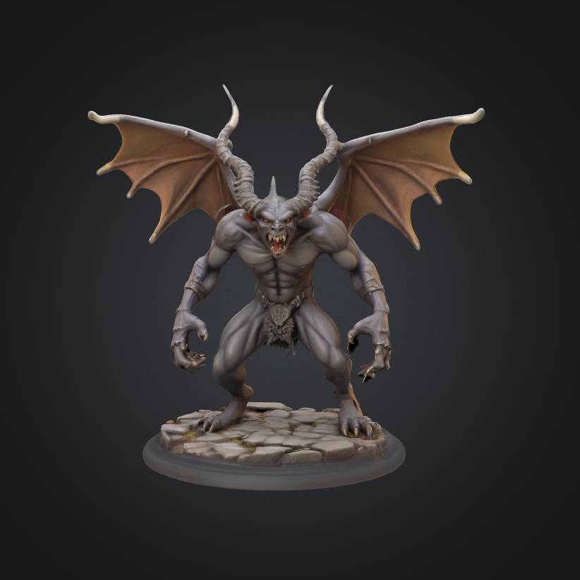 Characters & Creatures STL Descarga - ferocious dark demon game rpg ...