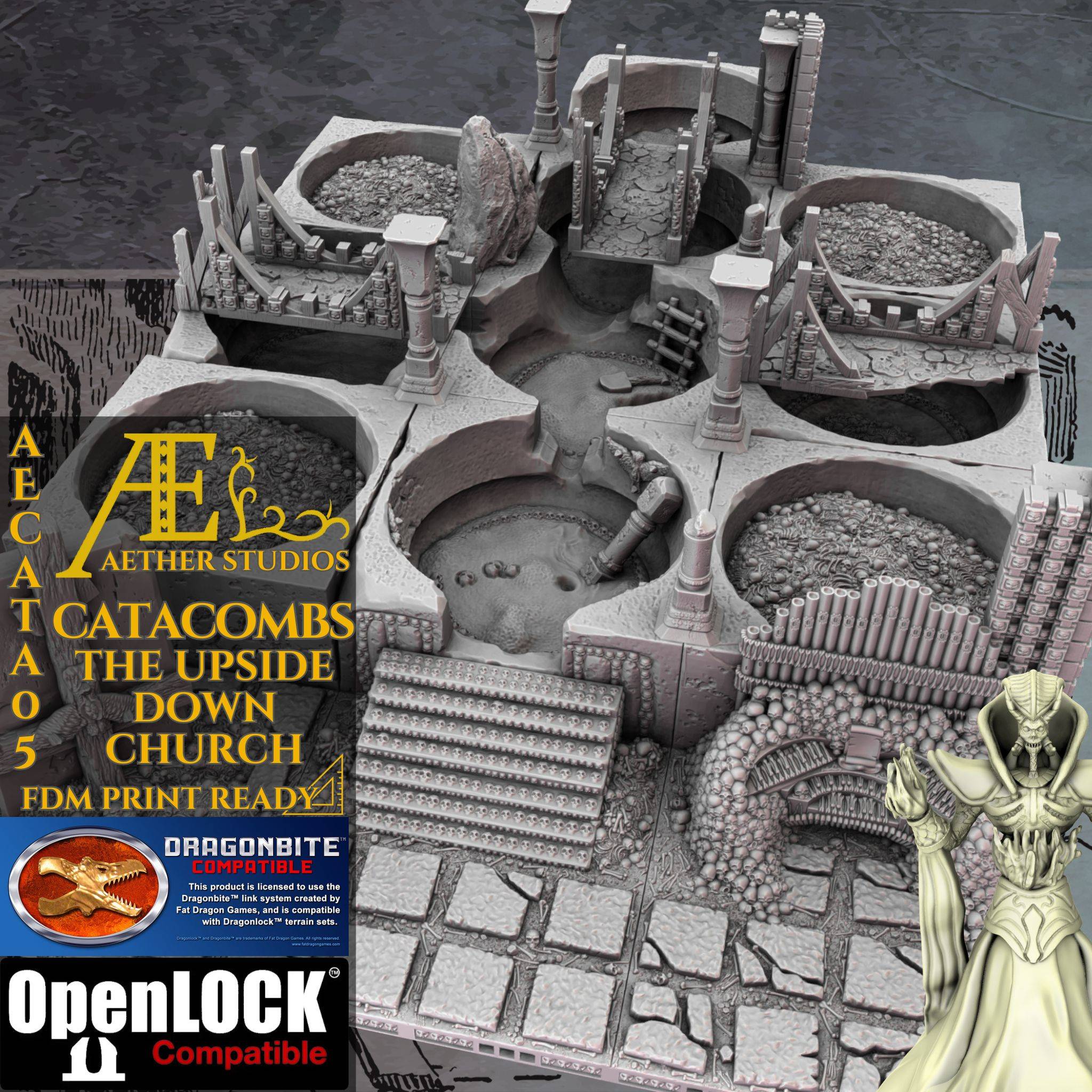 Other STL Download - AECATA05 - The Upside Down Churchby Aether Studios