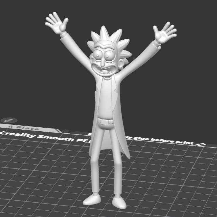 3D Printer Files | 3MF File | Rick Sanchez - Rick And Morty | Creality ...