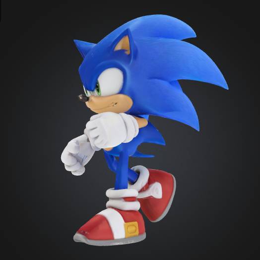 Characters & Creatures STL Download - SONICby SrAngry23
