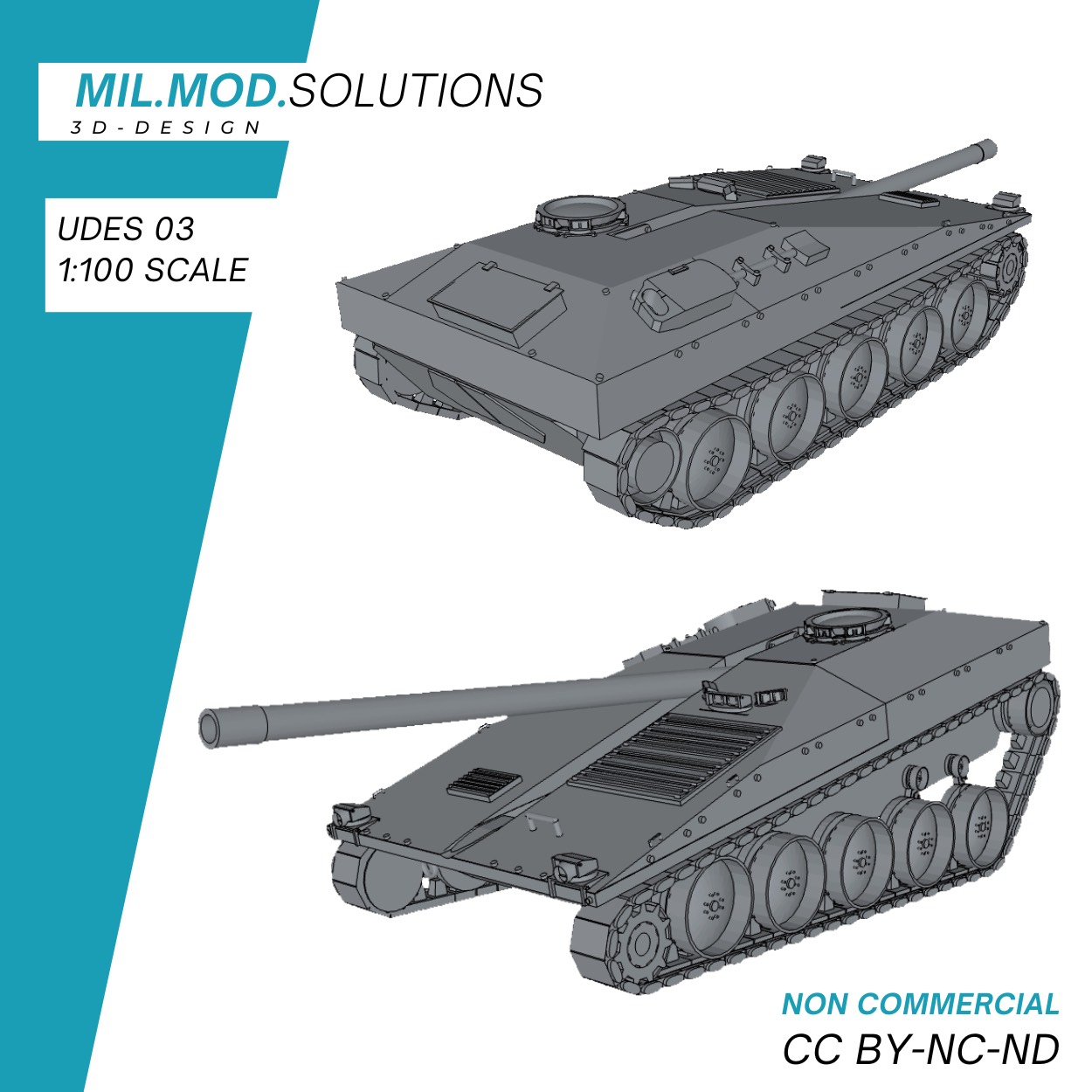 Vehicles & Machinery STL Download - Udes 03by Mil Mod Solutions