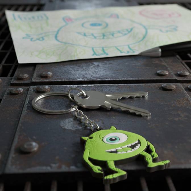 3D Printer Files | 3MF File | Mike wazowski, monster inc, llavero ...