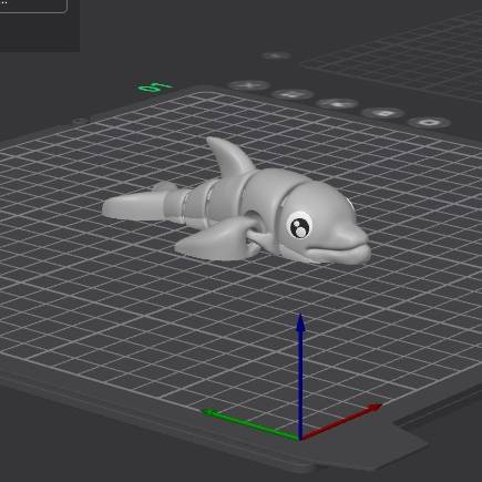 Archivos de impresora 3D | Archivo 3MF | Articulated Dolphin | Creality ...